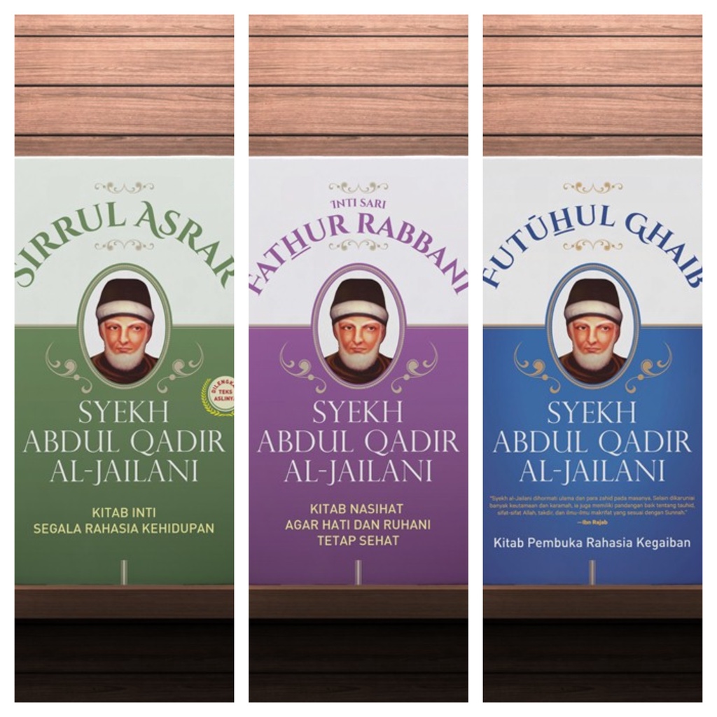 Jual Paket Buku Sirrul Asrar Fathur Robbani Futuhul Ghoib - Syekh Abdul ...