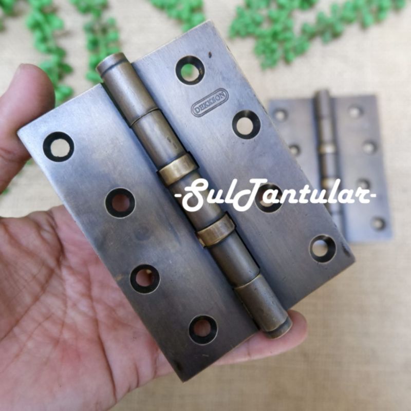 Jual 1SET / 2PCS ENGSEL PINTU KUNINGAN 4INCH IMPORT ENGSEL PINTU RUMAH ...