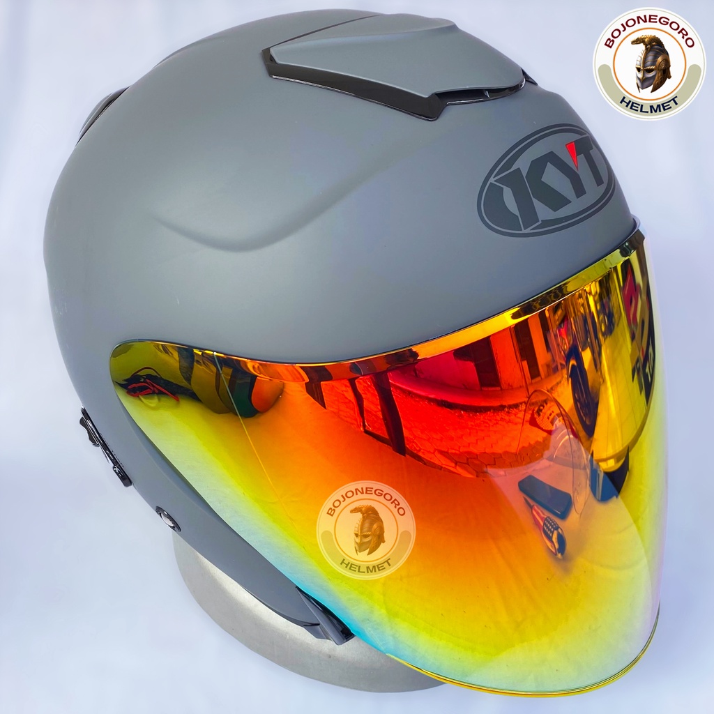 Jual HELM KYT KYOTO PAKET GANTENG GORILA GRAY DOFF | Shopee Indonesia
