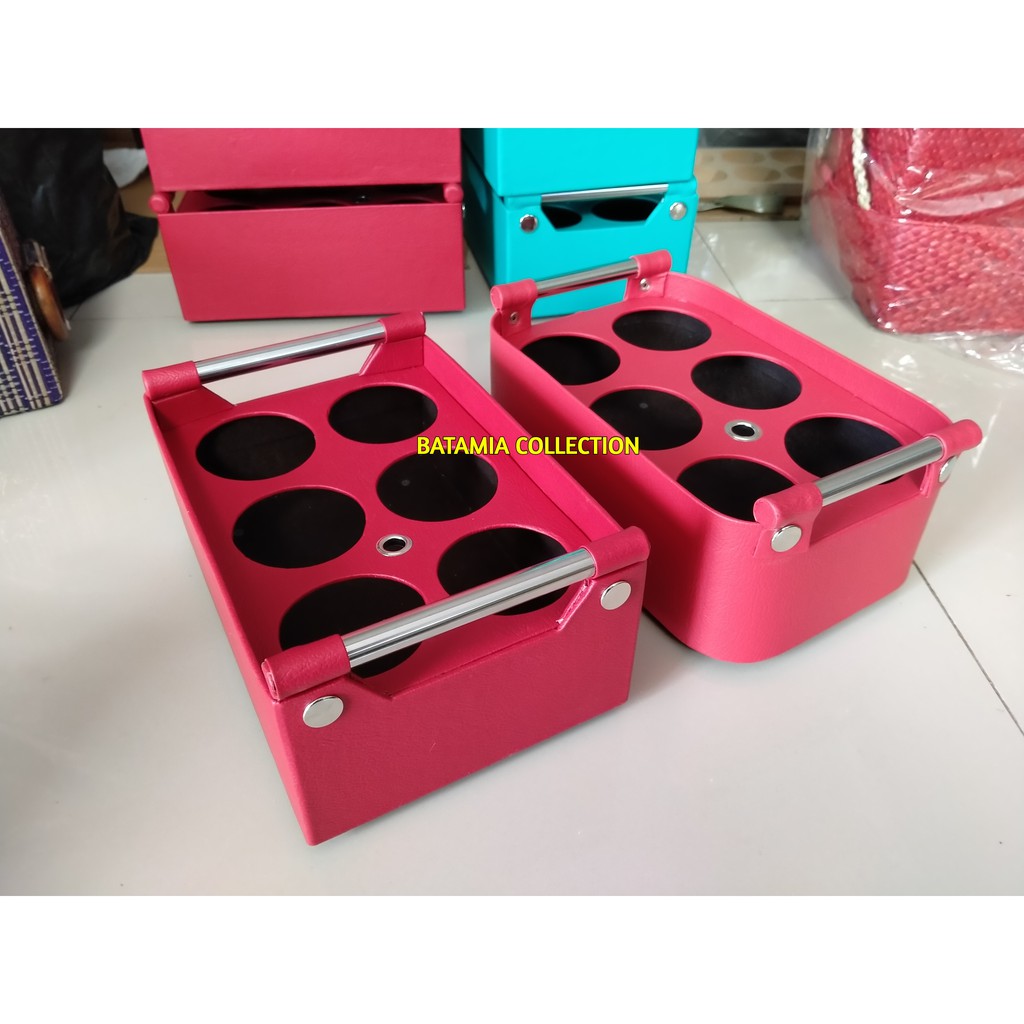 Jual Tempat Aqua Gelas Isi 6 Cup Model Kotak & Oval Tempat Air Mineral Gelas Keranjang Aqua ...