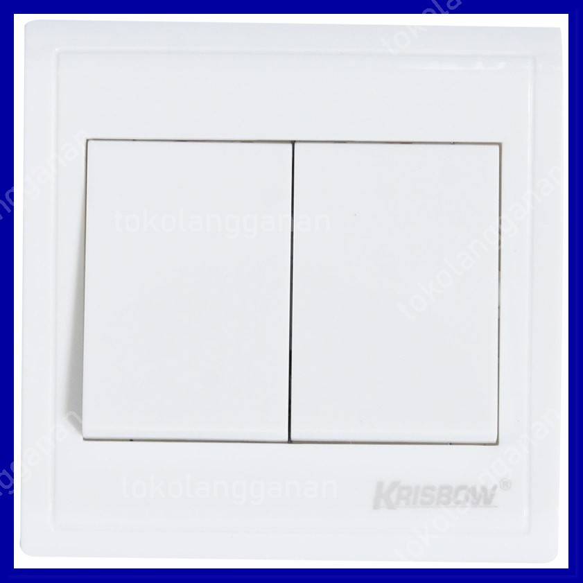 Jual Krisbow Saklar 2 Gang 1 Way 16a 250v | Shopee Indonesia