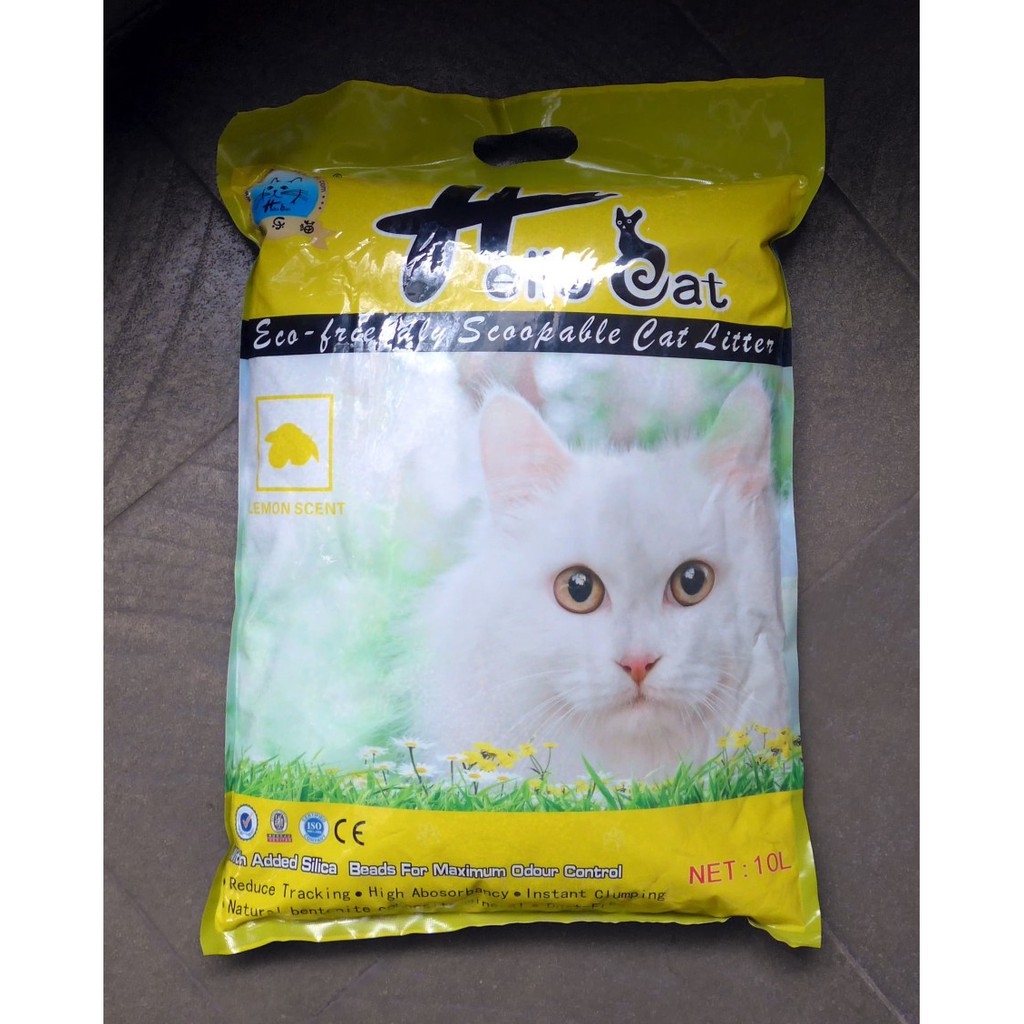 Jual Pasir Kucing Hello Cat Lemon Scent 10 Liter | Shopee Indonesia