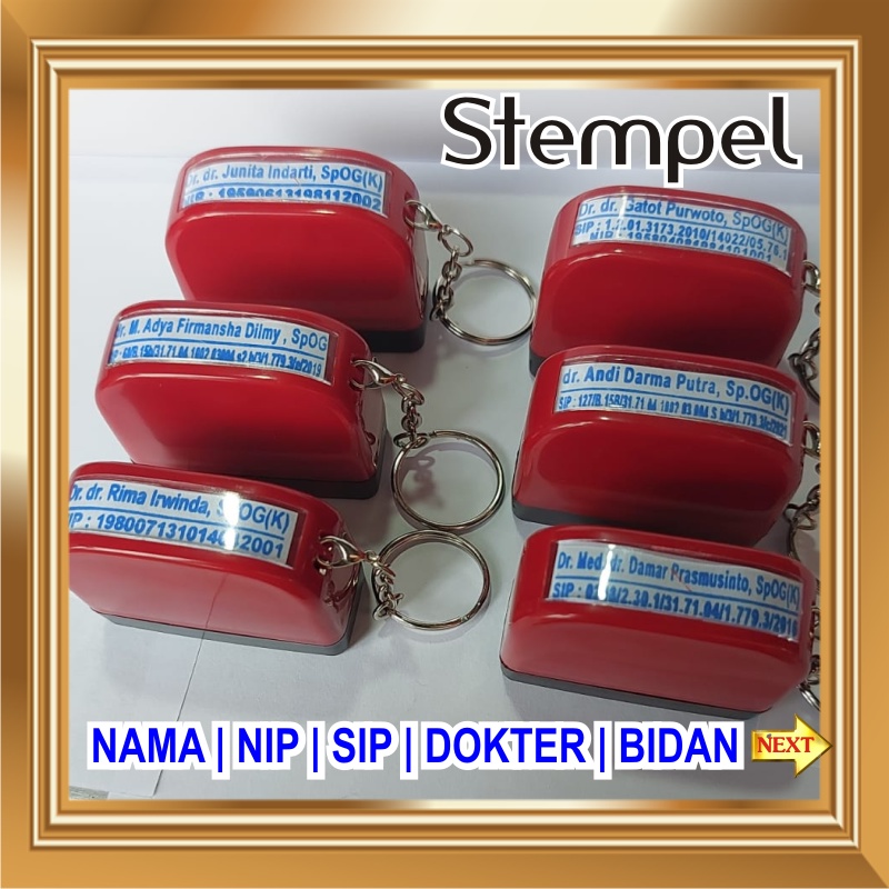 Jual STEMPEL NAMA DOKTER SUSTER BIDAN PERAWAT TYPE 13 X 35 DAN 13 X 43 FLASH WARNA TOKO KANTOR ...