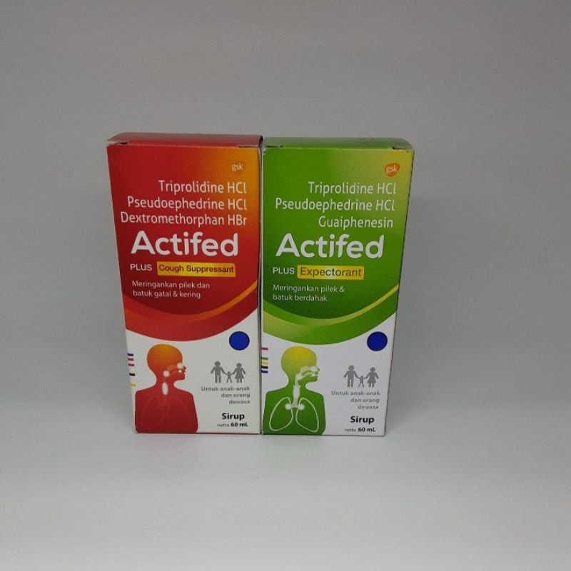 Jual Actifed hijau syr 60ml | Actifed merah syr 60ml | Shopee Indonesia