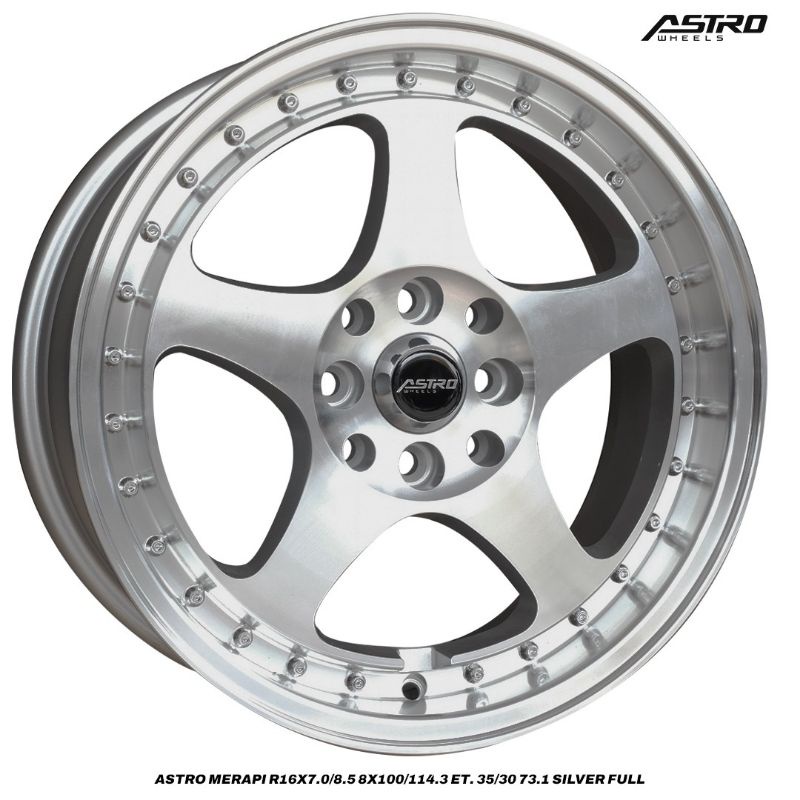 Jual Velg Mobil ASTRO Wheels Merapi KS R16x7.0-8.5 Pcd 8x100-114.3 ET35 ...