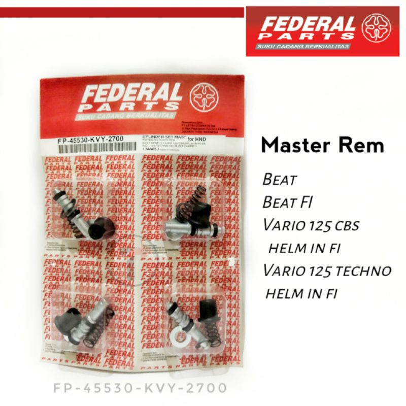 Jual Master Rem / Cylinder Set Beat, Beat Fi, Vario 125 cbs, spacy ...