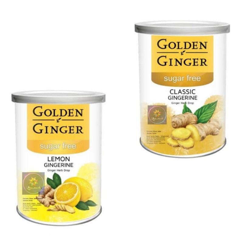 Jual Permen Jahe Golden Ginger Sugar free 100gr/Classic/Lemon/Import ...