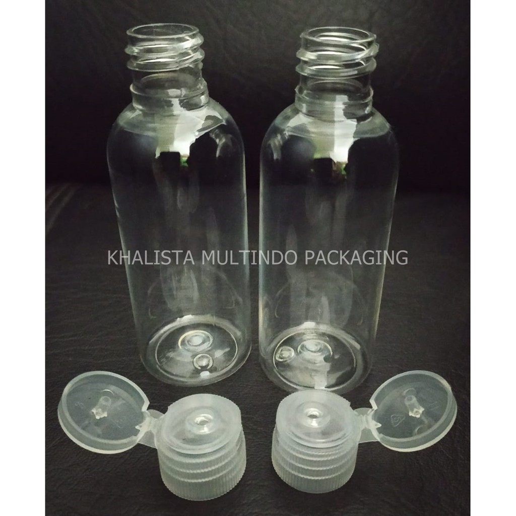 Jual Botol 60 ML Natural Fliptop ( Tutup Natural ) | Shopee Indonesia