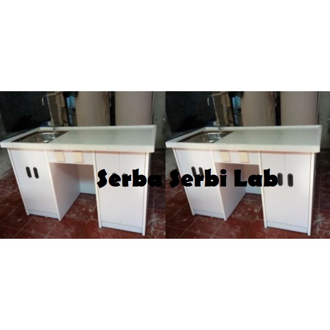 Jual Meja Laboratorium 120 with Sink Dimensi : 1200x600x850mm | Shopee ...
