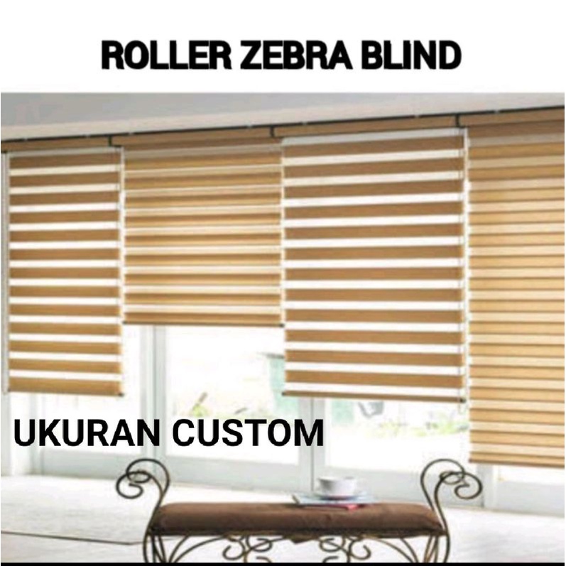 Jual Roller Zebra Blind Sharp Point Tirai Gorden Minimalis Custom ...