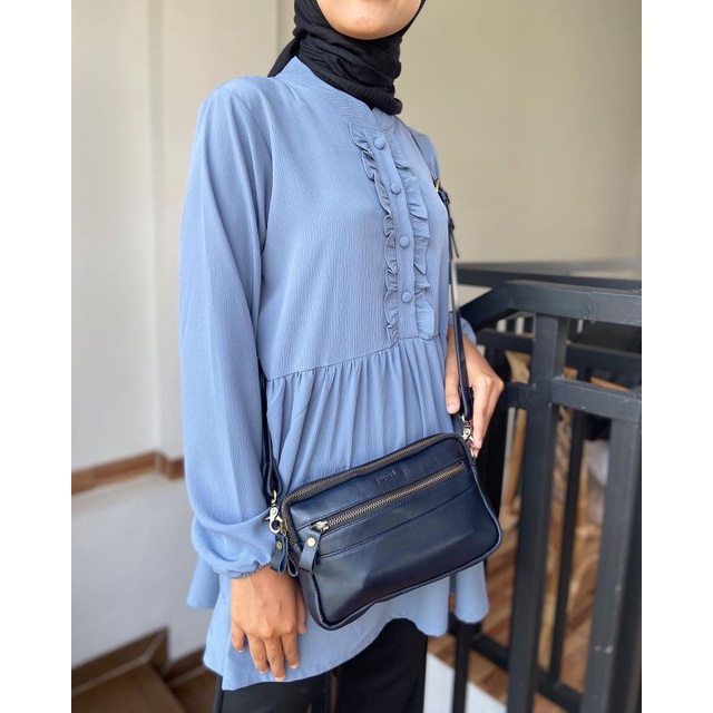 Jual Pepari Leather Tas Wanita Kulit Sapi Wrislet PA - 920 tali panjang ...