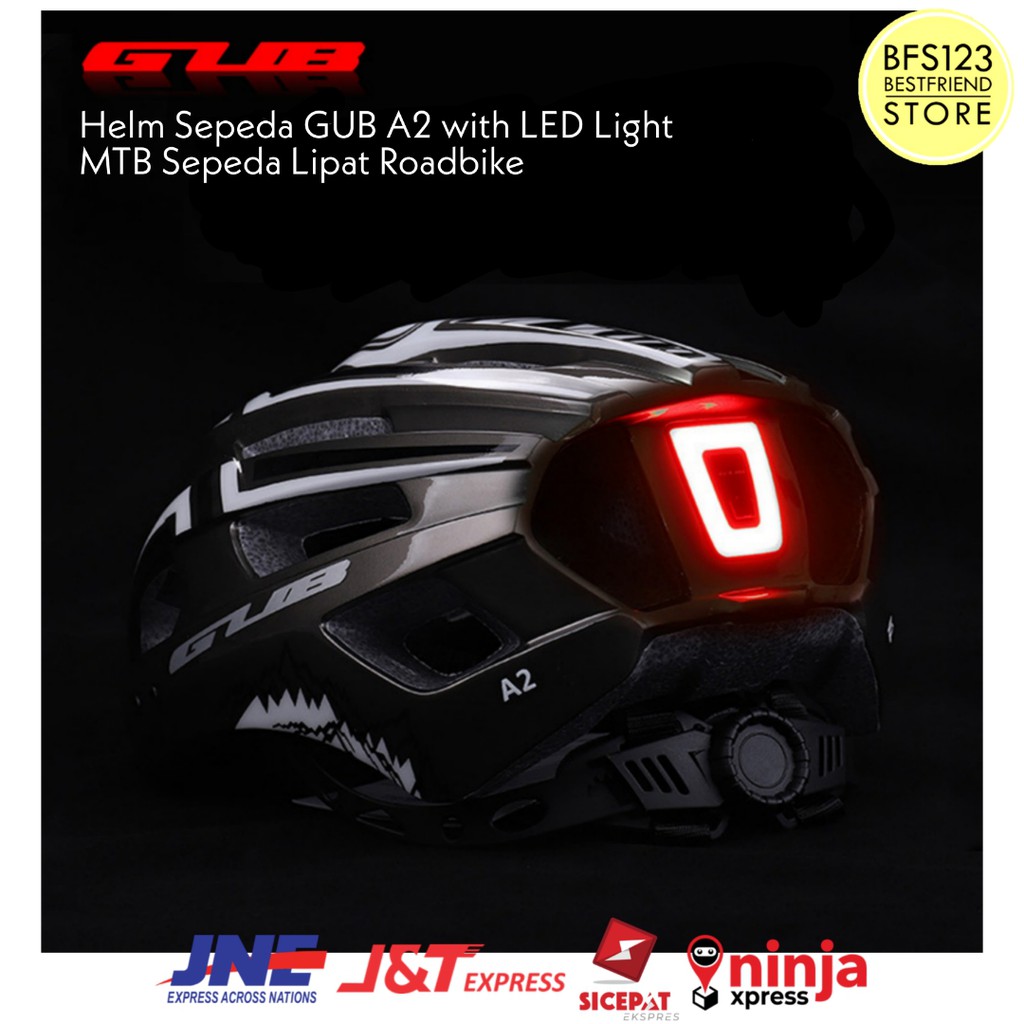 Jual Helm Sepeda GUB A2 with LED Light MTB Sepeda Lipat Roadbike ...