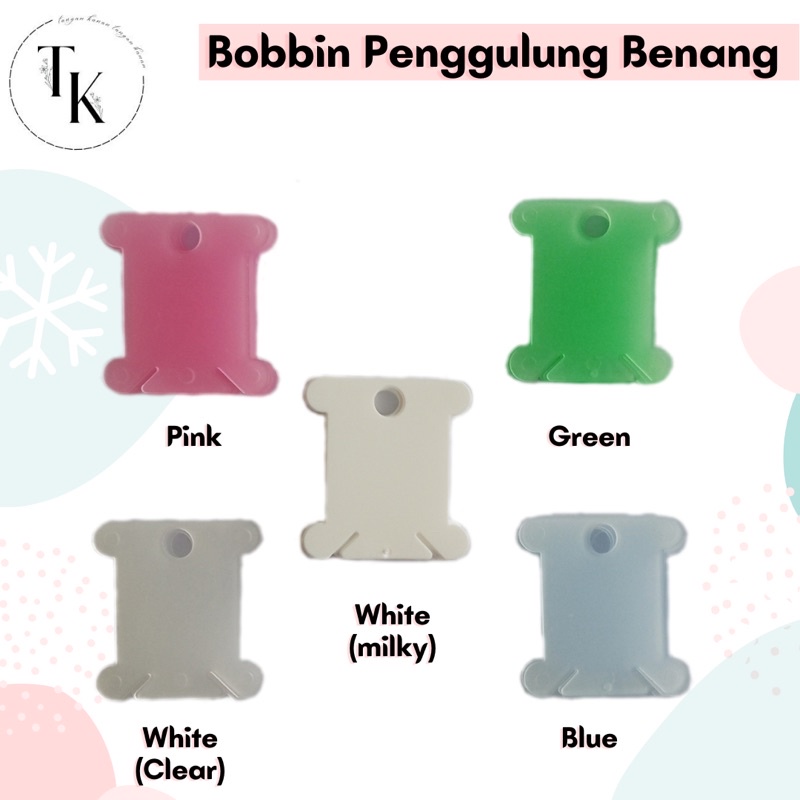 Jual Bobbin penggulung benang sulam plastik Cross stitch stand | Shopee ...