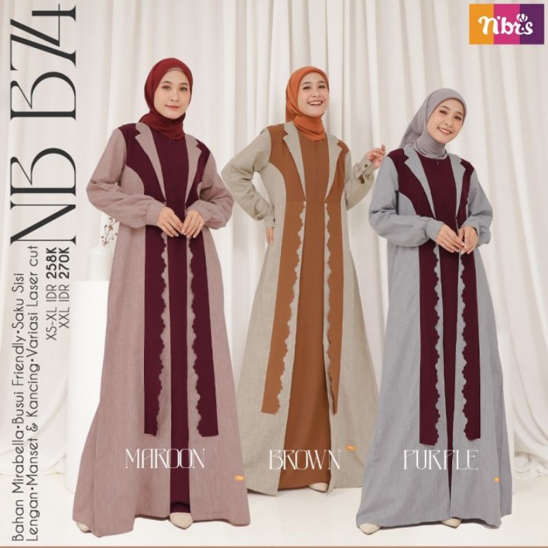 Jual GAMIS NIBRAS TERBARU NBB 74 | Shopee Indonesia