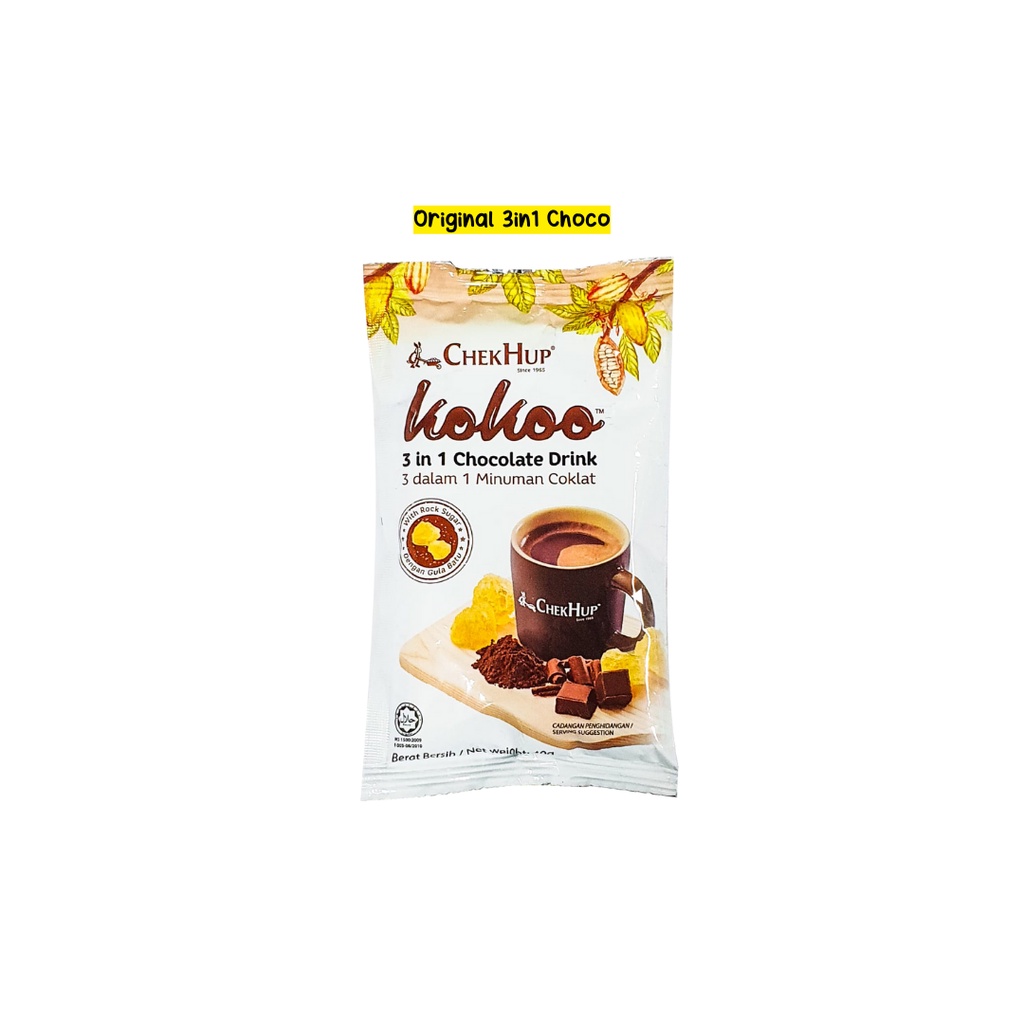 Jual ChekHup Kokoo 3in1 Chocolate - Minuman Cokelat Sachet - Original Chocolate / Chocolate ...