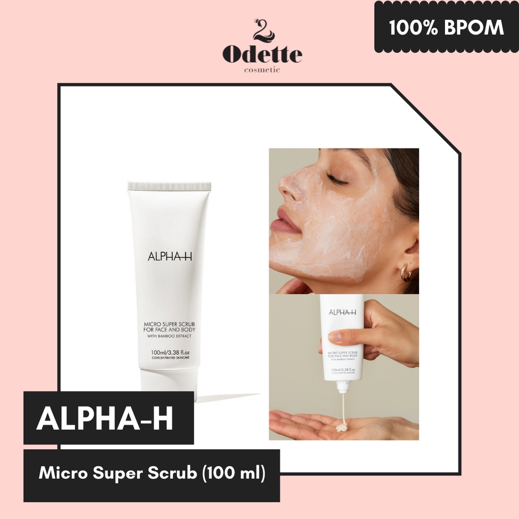 Jual ODETTE COSMETIC ALPHA H Micro Super Scrub (100 ml) | Shopee Indonesia