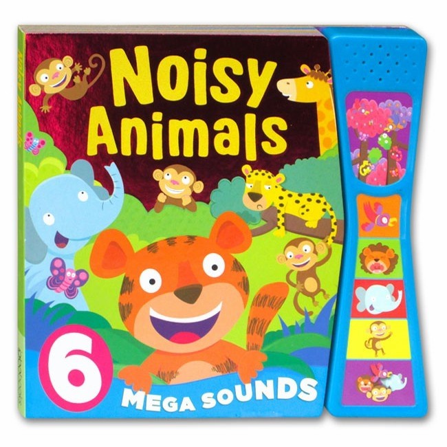 Jual Noisy Animals with 6 Mega Sounds Board Book. Buku Anak Import | Shopee Indonesia