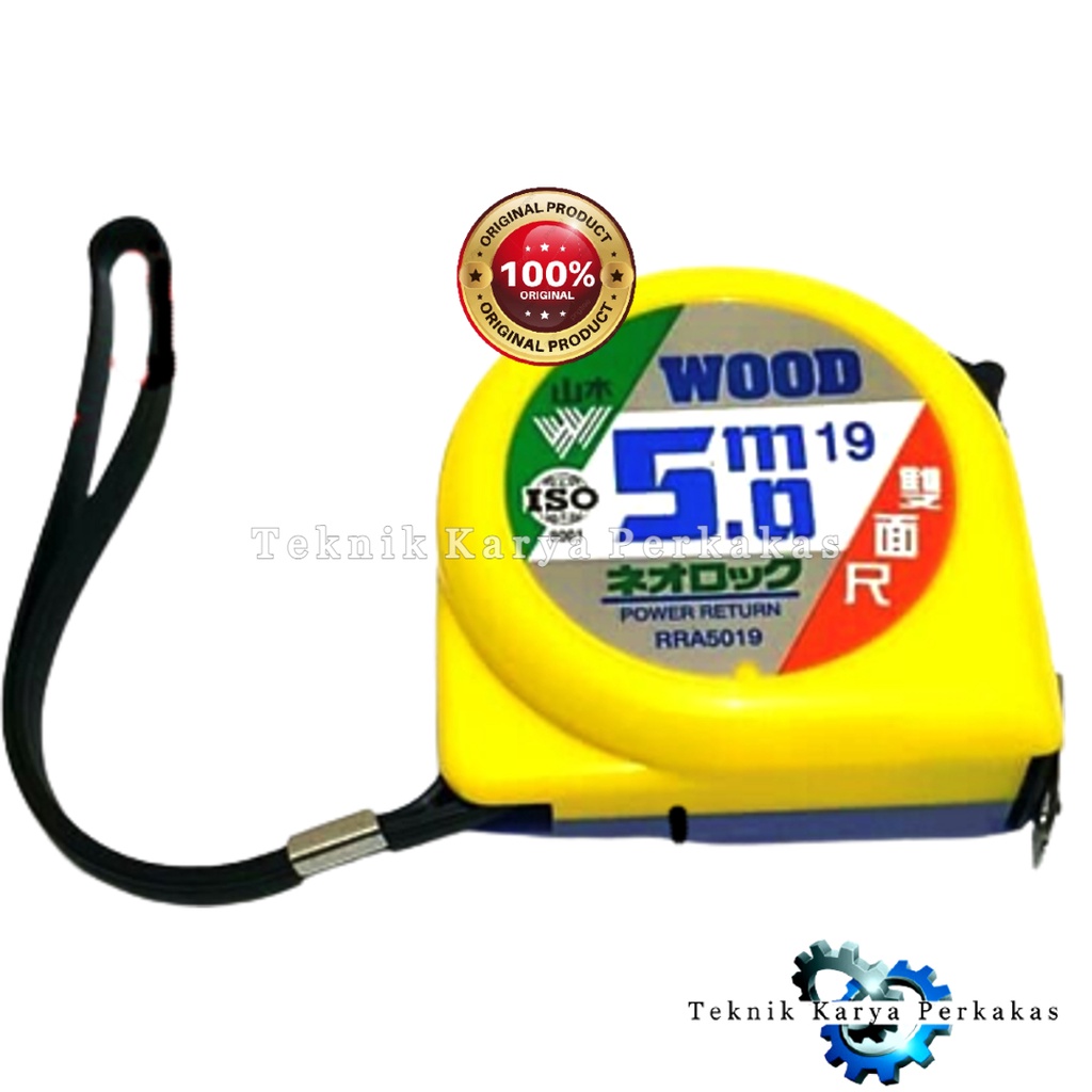 Jual Tape Measure Merk WOOD 3M Alat Ukur Meteran 5M Measuring Tape 7.5M ...