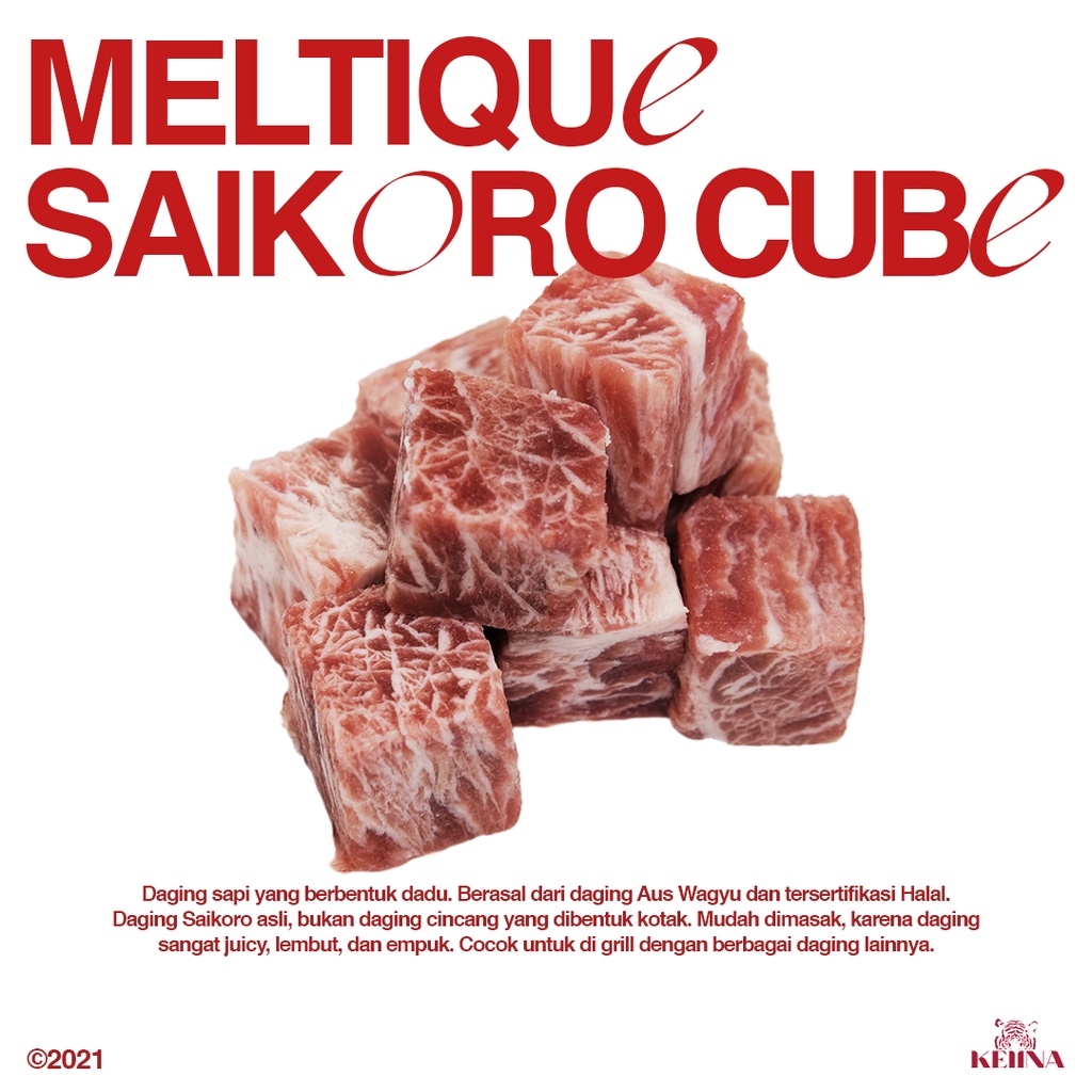 Jual Daging Sapi Beef Wagyu Meltique Meltik Saikoro Cube | Shopee Indonesia