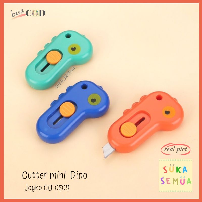 Jual Cutter mini DINO - Joyko CU-0509 // Small Knife / Pisau Silet ...
