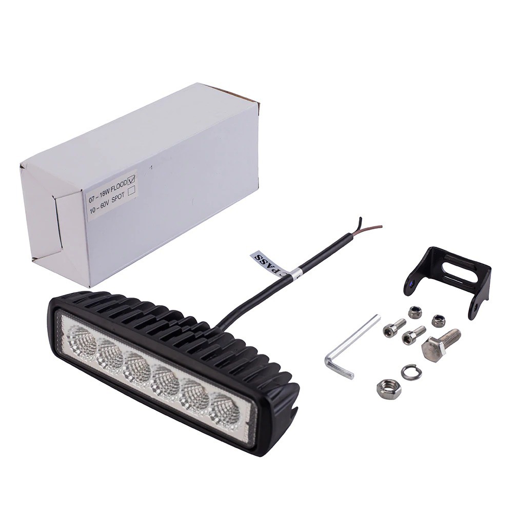 Jual Lampu LED Super Bright Spot Flood Mobil Truck ATV 18W 12 - 24V ...
