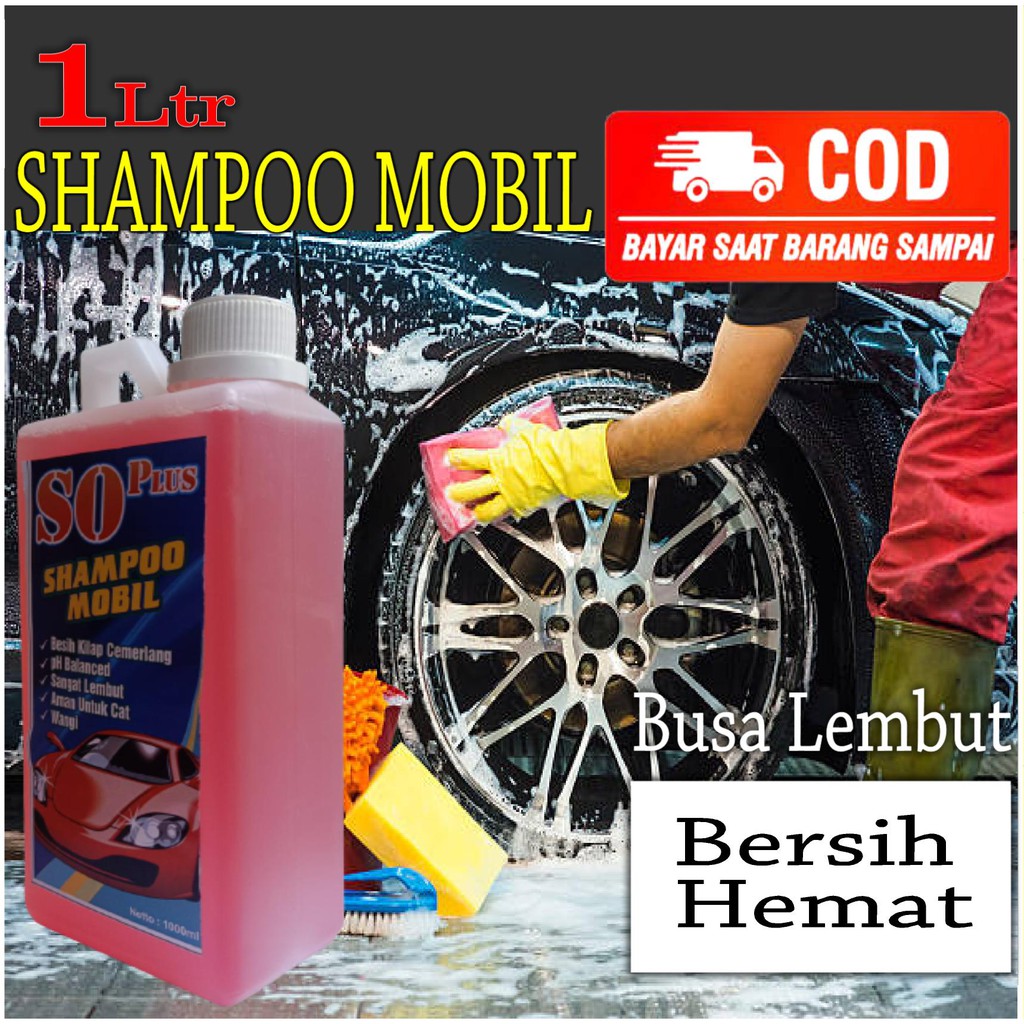 Jual (COD) DISKON...!!! SHAMPOO MOBIL BUSA MELIMPAH - Netto : 1 Liter ...