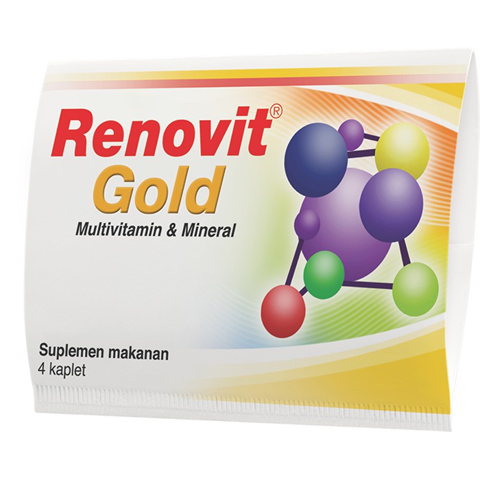 Jual Renovit Gold is 4 tablet - Multivitamin | Shopee Indonesia