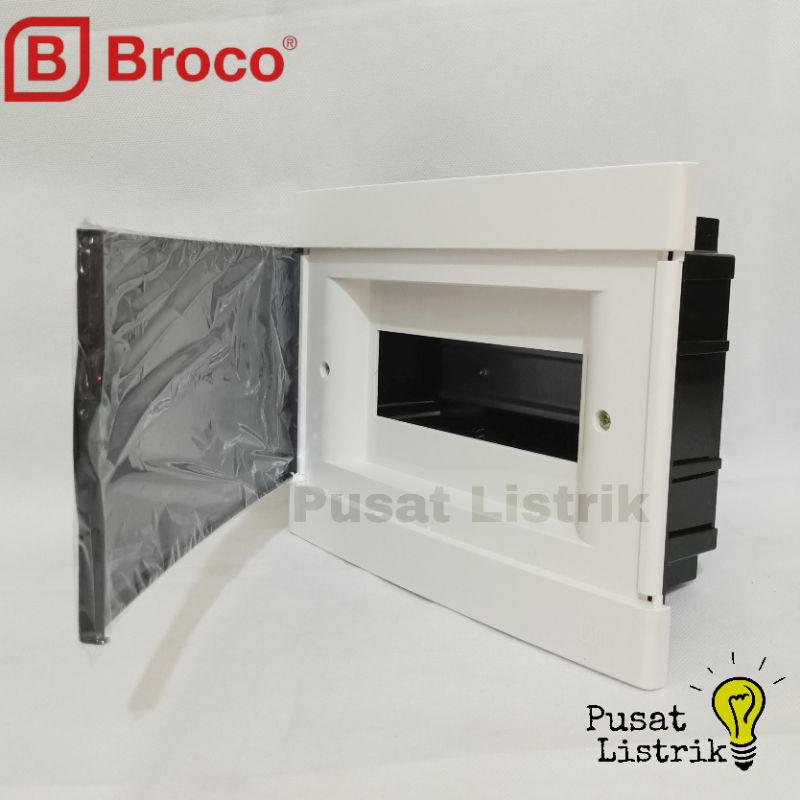 Jual Box MCB 8 Group Tutup Broco 17108 Box MCB 8G Inbow/Outbow Putih Broco | Shopee Indonesia