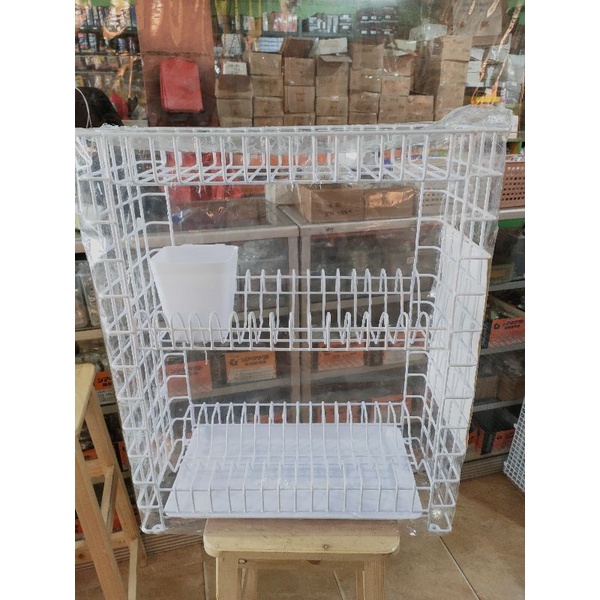 Jual Rak Piring 3 Susun + Tatakan MODELLINE ( B 30 ED + T ) | Shopee ...