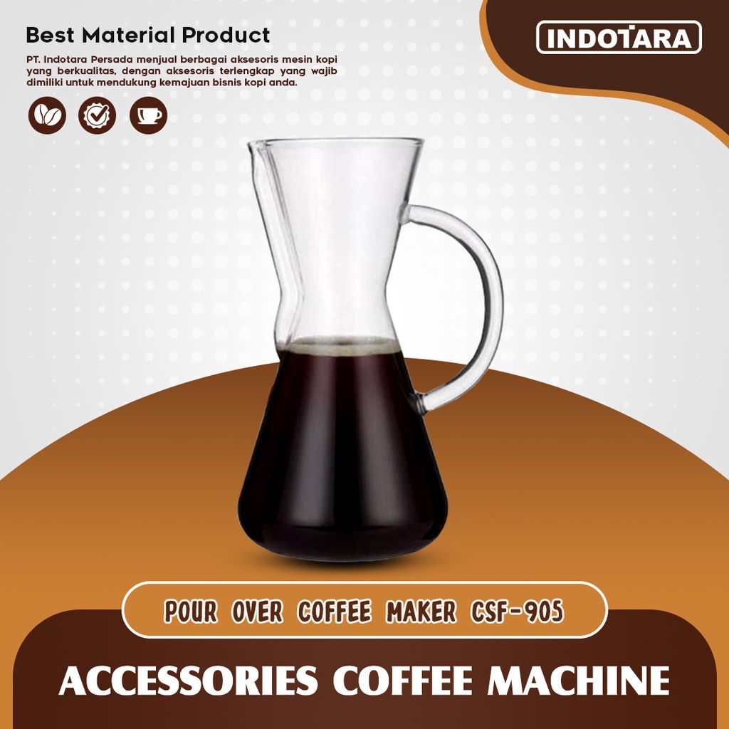 Jual Server V60 Glass Pour Over Coffee Maker - CSF905 | Shopee Indonesia