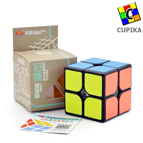 Jual Cube Puzzle 2x2 Yongjun Yj Black Cube Puzzle Cepat Magic cube mainan anak | Shopee Indonesia