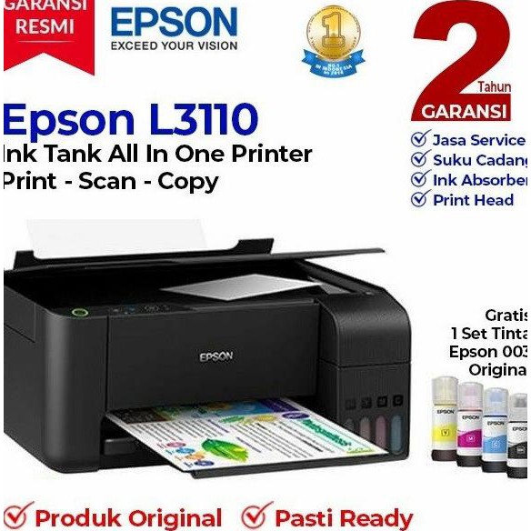 Jual Epson Printer L3110 Print Scan Copy - Epson Ink Tank Togolome ...