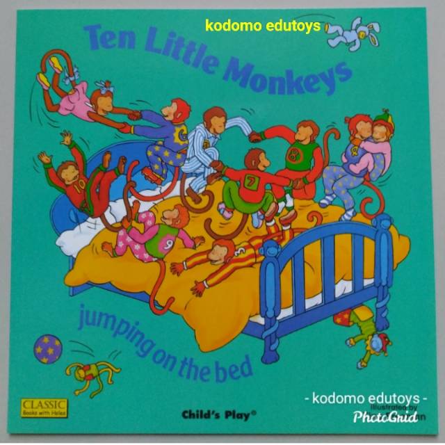 Jual Ten Little Monkeys jumping on the bed ( Classic Books with Holes ...