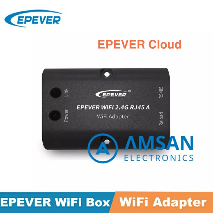 Jual EPEVER WiFi 2.4G RJ45-A Serial Server RS485 to WIFI eBox Cloud ...
