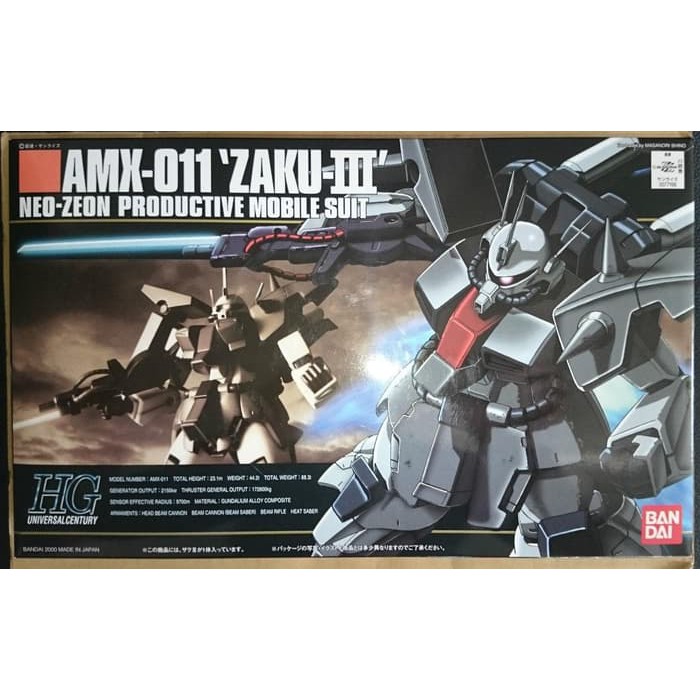 Jual HG HGUC BANDAI AMX-011 Zaku III | Shopee Indonesia