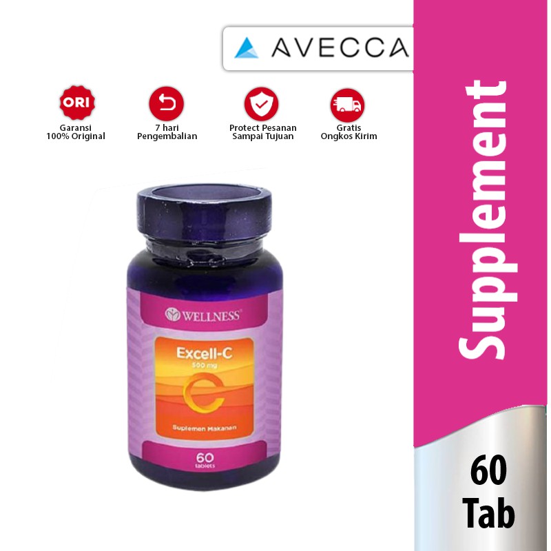Jual Wellness Excell-c 500mg 60 Tab / Suplemen Daya Tahan Tubuh ...