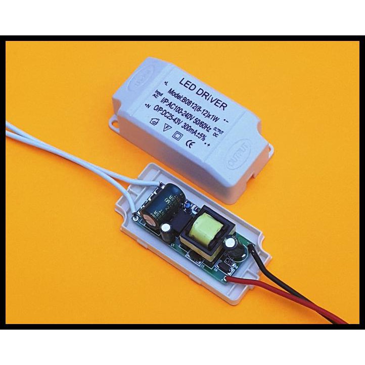 Jual LED DRIVER 8-12*1 WATT CASING PLASTIK | Shopee Indonesia