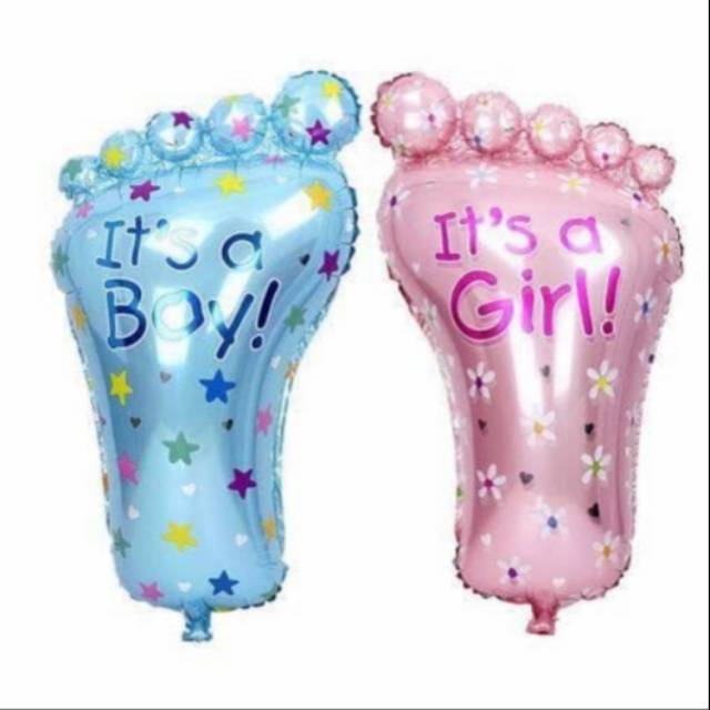 Jual Balon Foil Mini Baby Shower Telapak Kaki | Shopee Indonesia