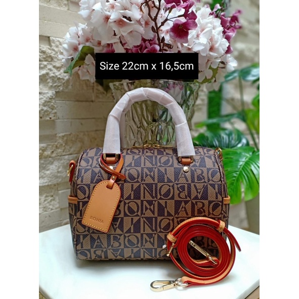Jual SALE!! TAS SPEEDY BONIA MONOGRAM SMALL ORIGINAL 100% | Shopee ...