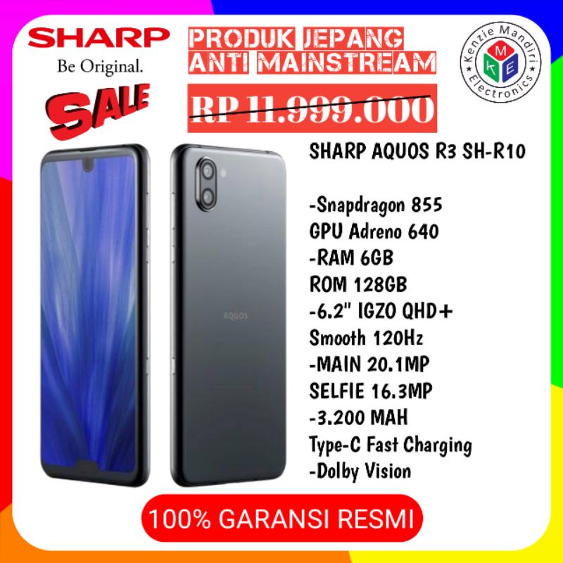 Jual SHARP Smartphone AQUOS R3 FG SH-R10 Segel Dus, Garansi Resmi ...