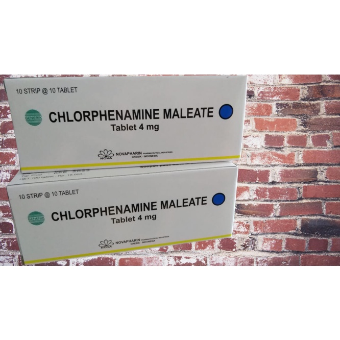 Jual CHLORPHENAMINE MALEATE /BOX'S (4MG) CTM NOVA | Shopee Indonesia