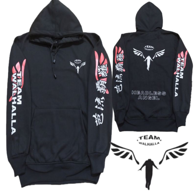 Jual sweater hoodie tokyo revengers team valhalla walhalla Headless ...