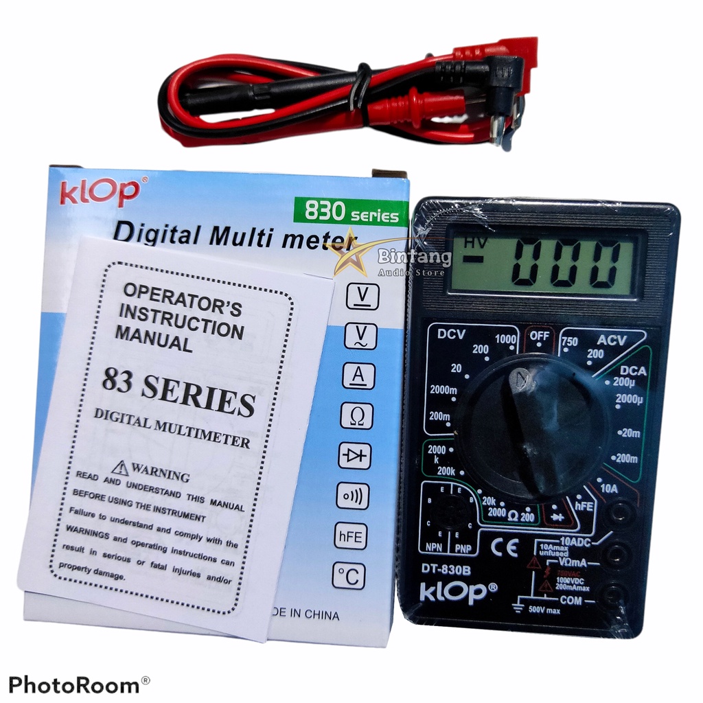 Jual MULTIMETER AVOMETER MULTITESTER DIGITAL (sudah termasuk baterai ...