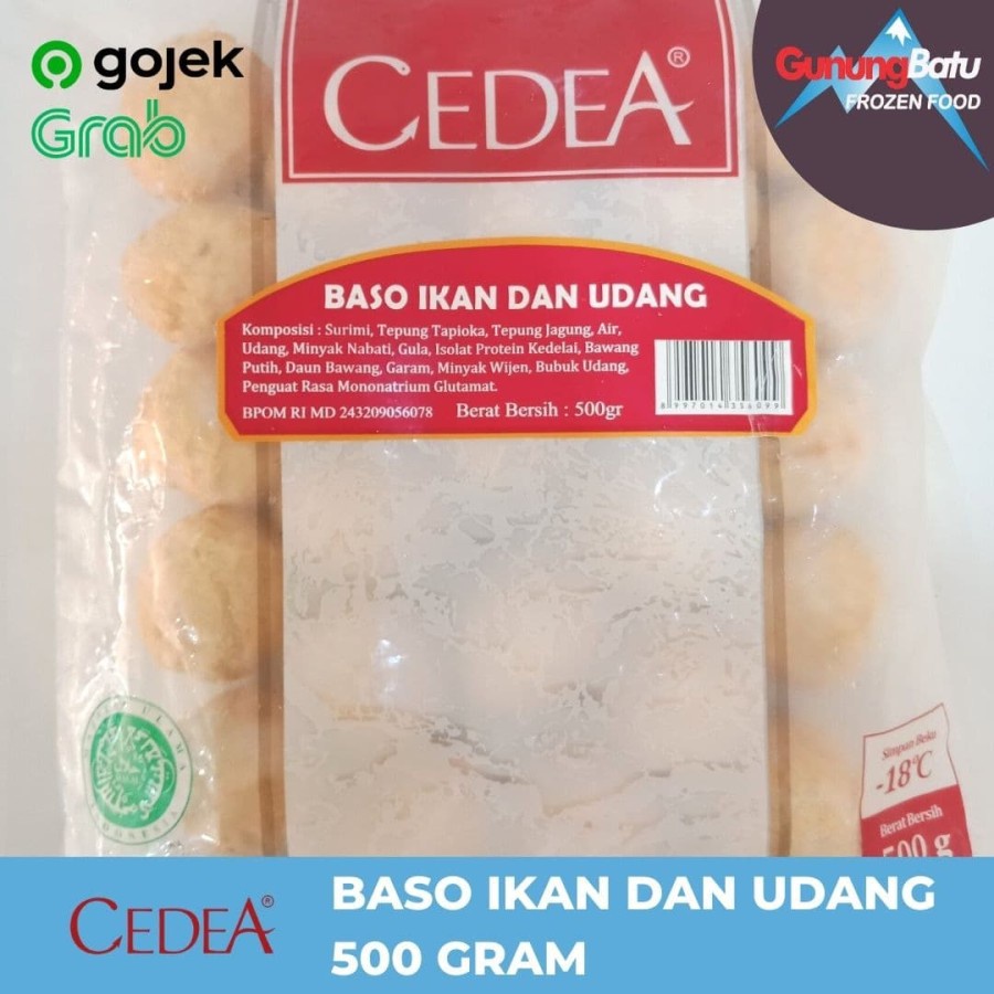 Jual CEDEA BASO IKAN DAN UDANG 500 GRAM | Shopee Indonesia