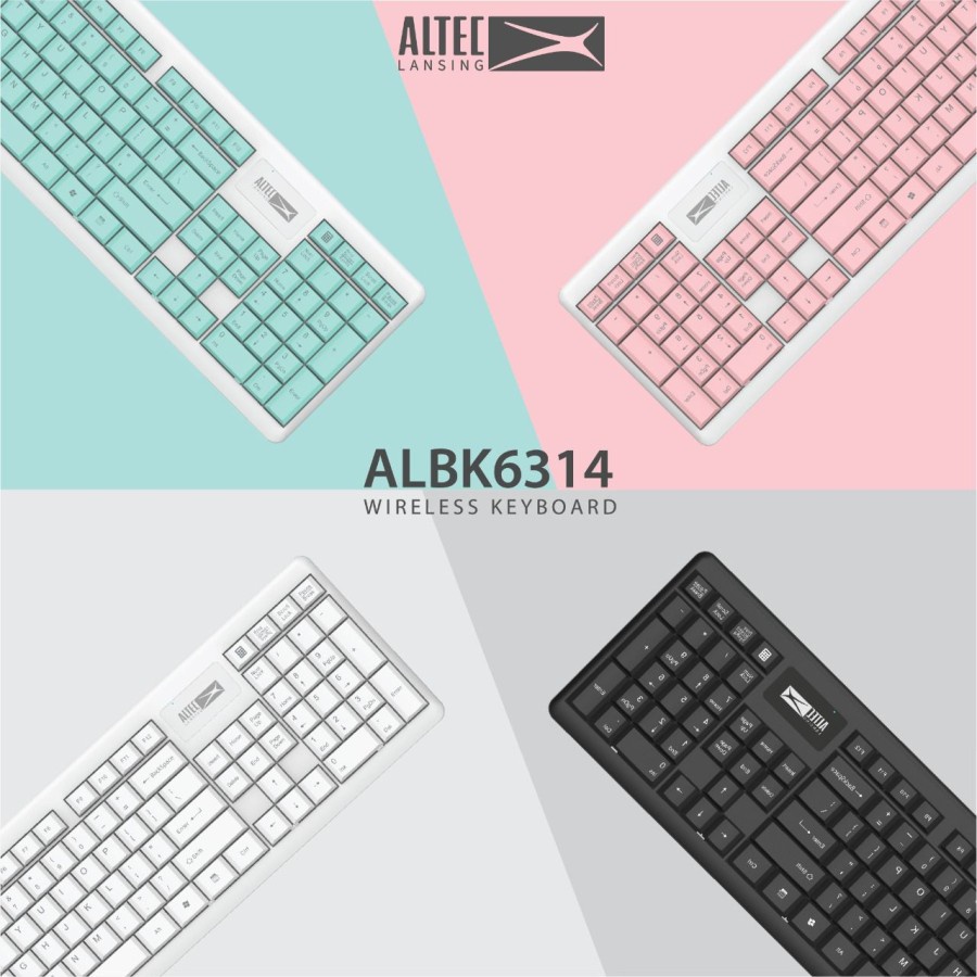 Jual Altec Lansing Keyboard Wireless ALBK6314 | Shopee Indonesia