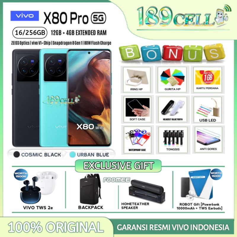 Jual VIVO X80 5G NFC 12/256GB | VIVO X 80 5G 12/256 GB | X70 PRO 12/256 GB | V25 PRO 12/256 GB ...