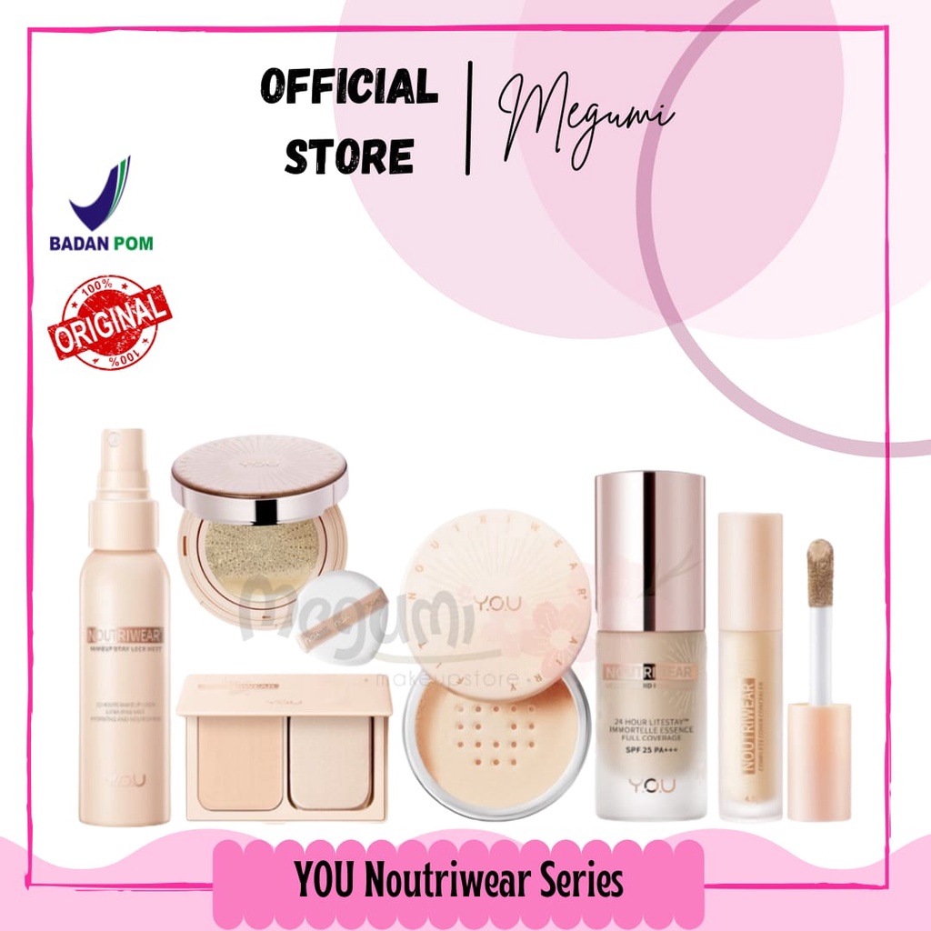 Jual { megumi_makeup } YOU NOUTRIWEAR SERIES / FOUNDATION / SILKY ...