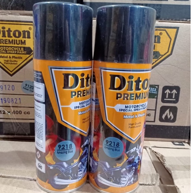 Jual DITON Premium Pilok Pilox Cat Semprot 400cc - H9218* Amazing Blue ...