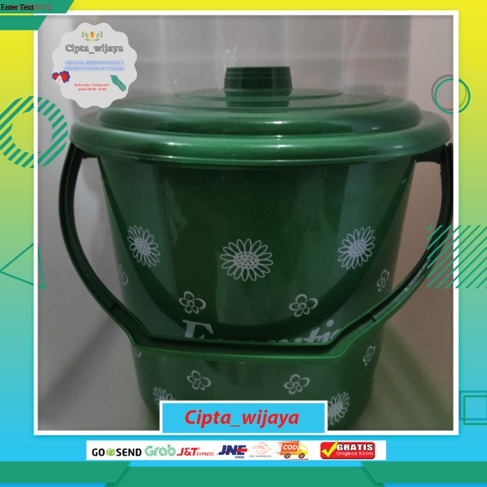 Jual ember plastik tutup 4G/ember 15 liter/ember 4 galon | Shopee Indonesia