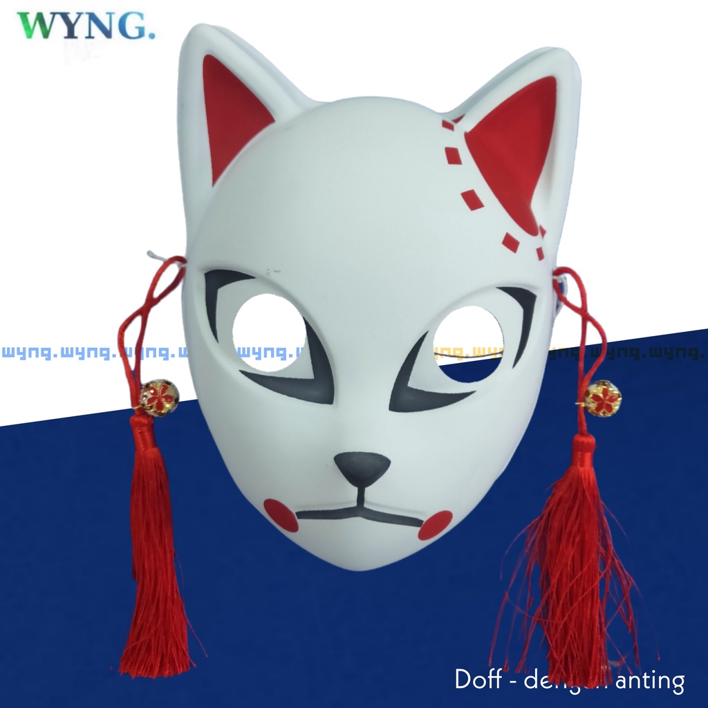 Jual Topeng Rubah Kimetsu No Yaiba Demon Slayer Anime Japanese Cosplay ...